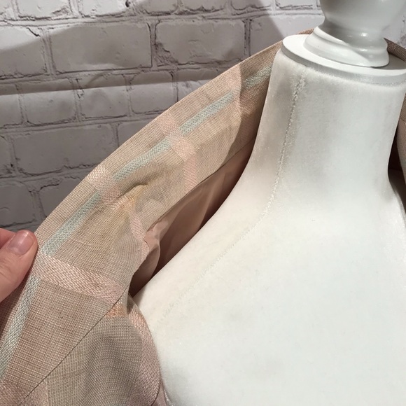 Michelle Stuart | Jackets & Coats | Linen Suit Jacket Subtle Colors ...
